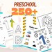 250+ Preschool Educational Printable Toddler Workbook: Instant Download ...