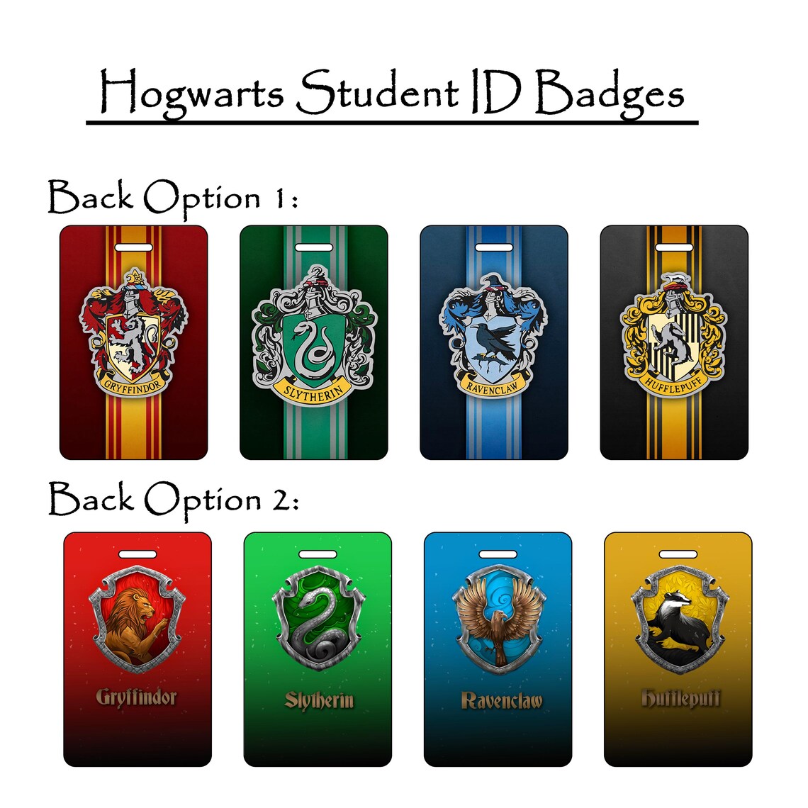 Magic School Student ID Badges, Custom ID Card Lanyards, Personalized ...