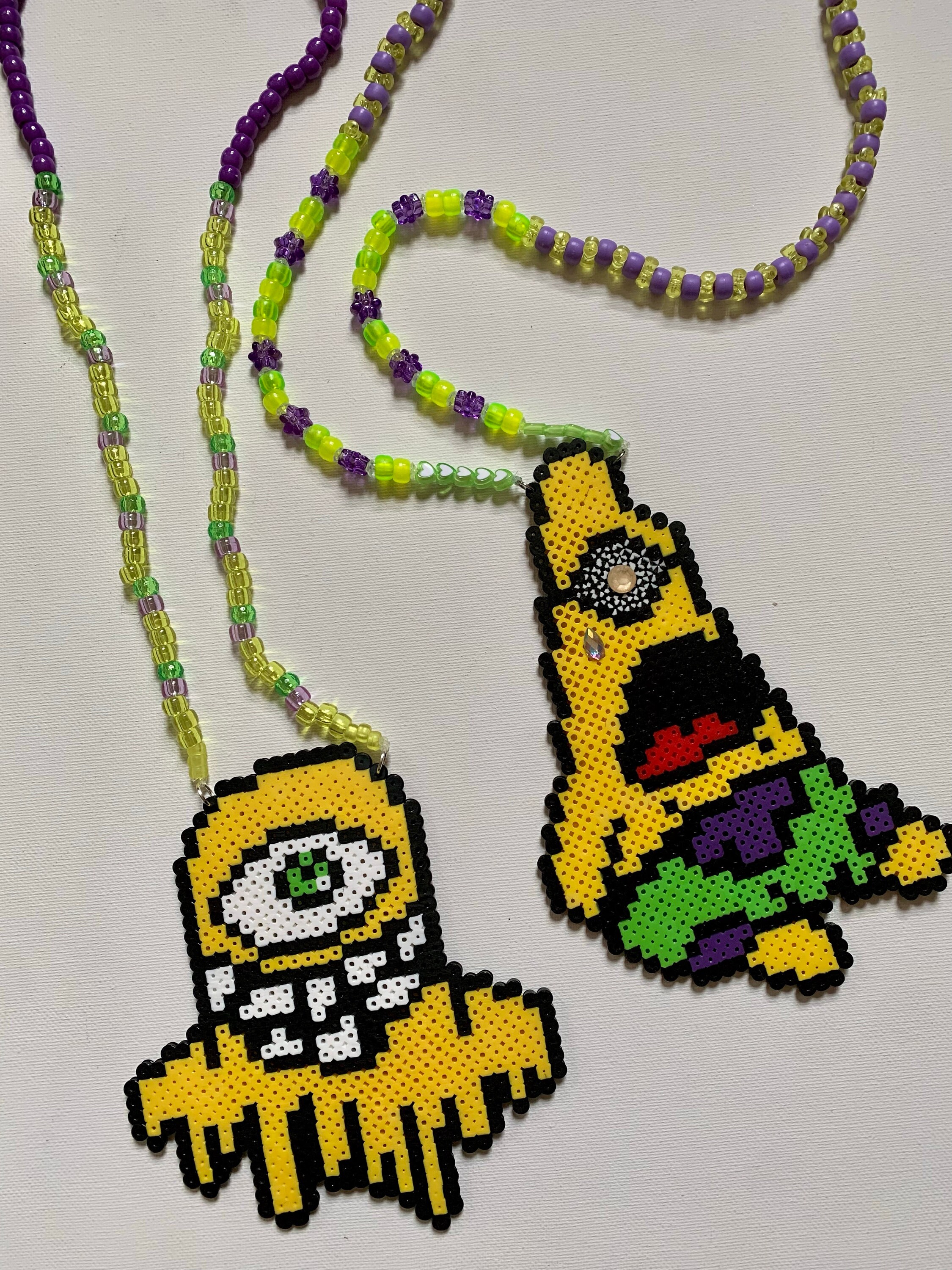 Subtronics Cyclops Army Perler Necklace, Patronics - Etsy