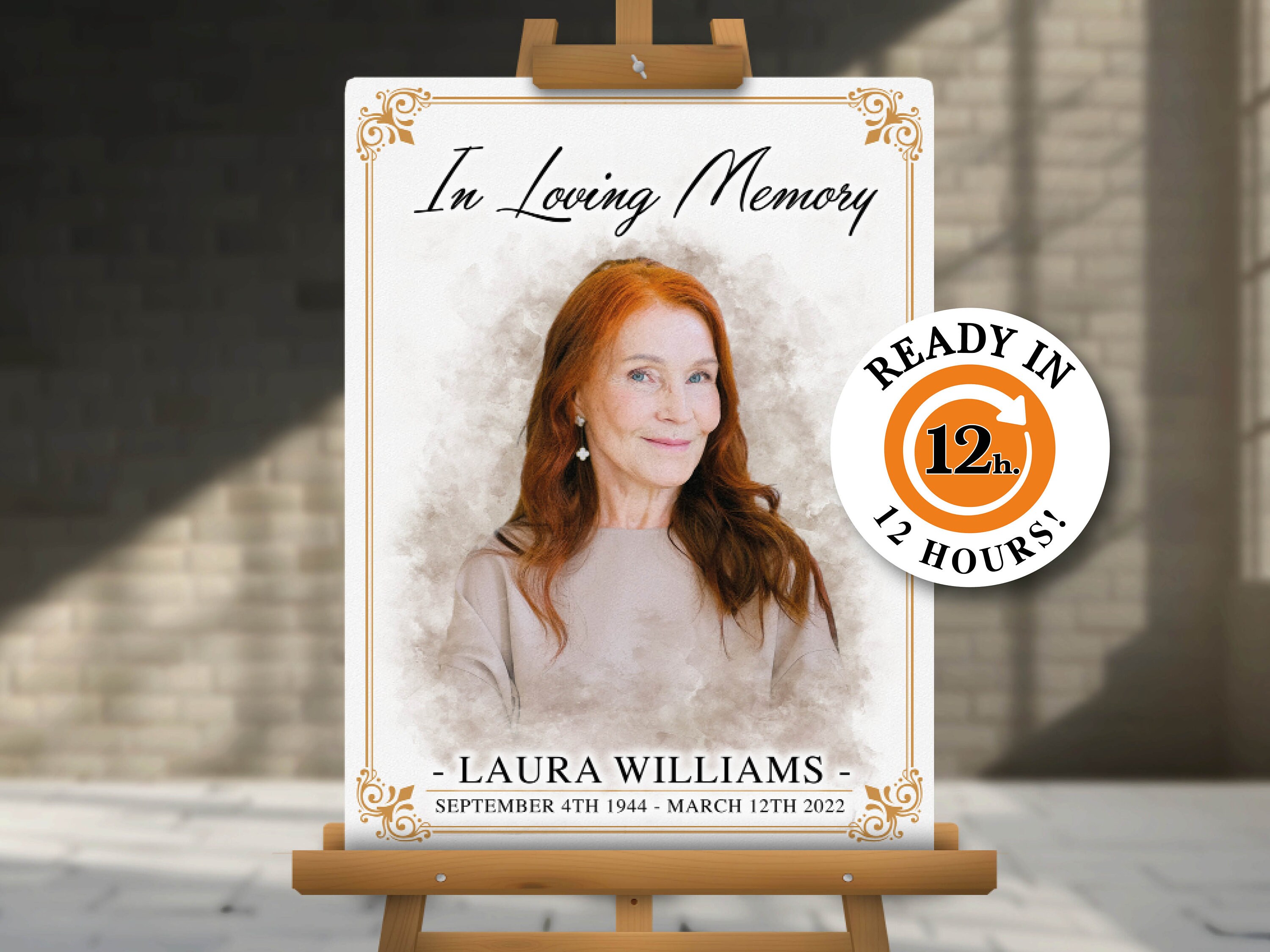 Custom Funeral Memorial Board: Celebration of Life, Photo Poster - Etsy