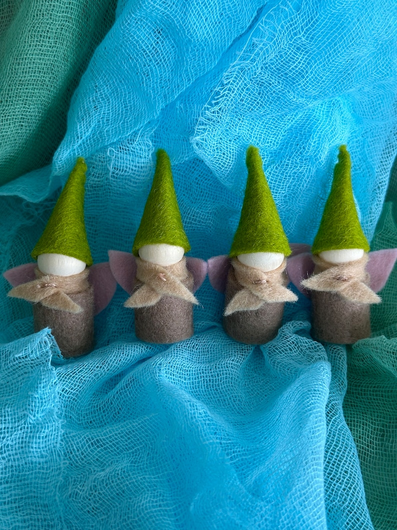 Waldorf Inspired Mini Peg Fairy Gnome Imaginative Play Peg Doll Fairy ...