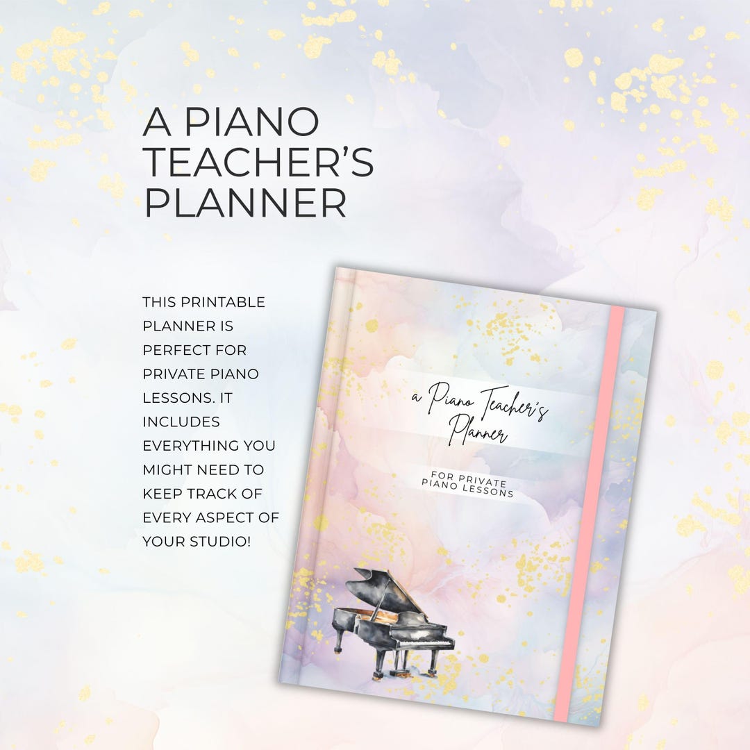 Piano Teacher Planner, Printable Resource for Music Lesson Organization ...