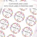 Music Recital Sticker Template, Wildflower Floral, Achievement Reward ...