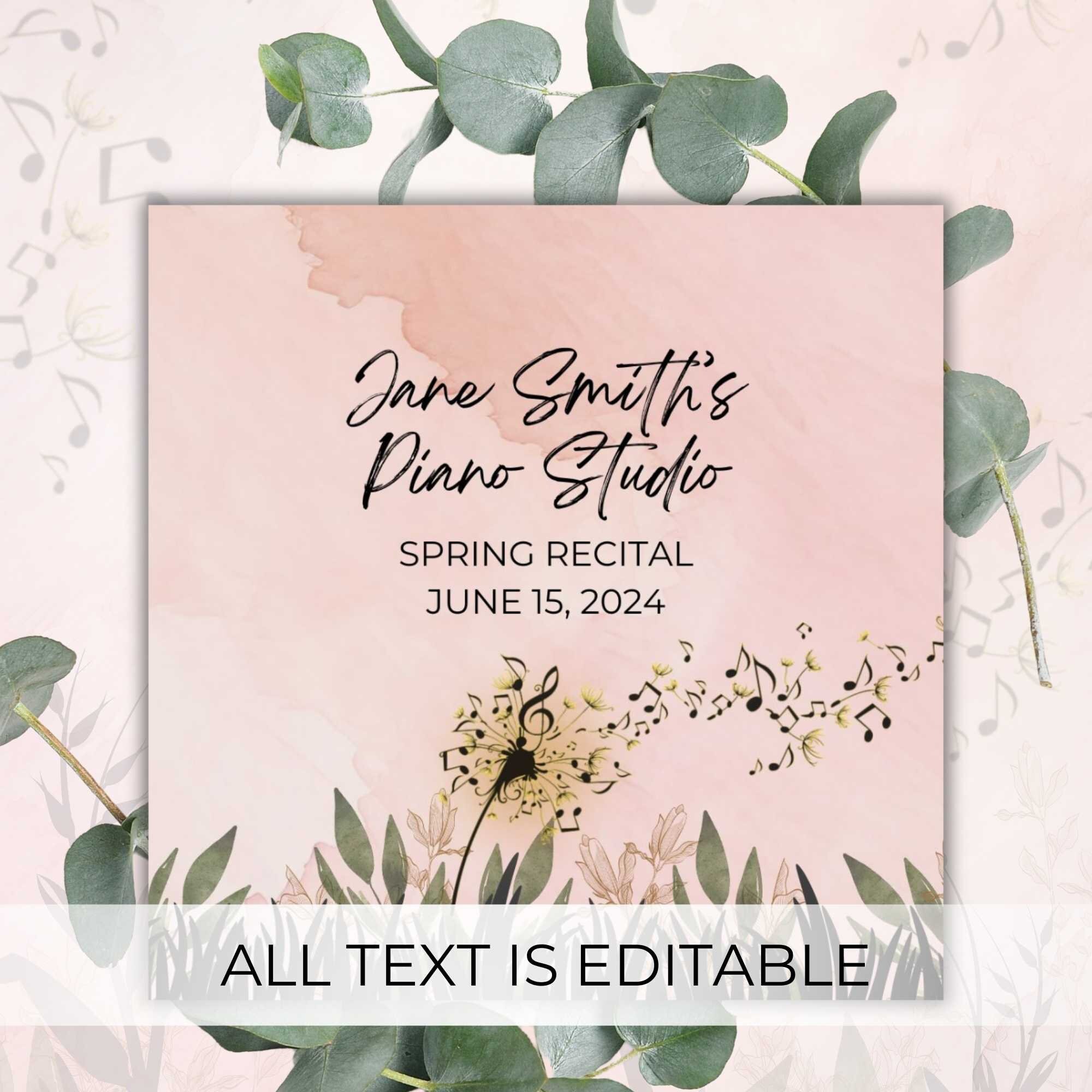 Music Recital Sticker Template, Achievement Reward for Piano Students ...