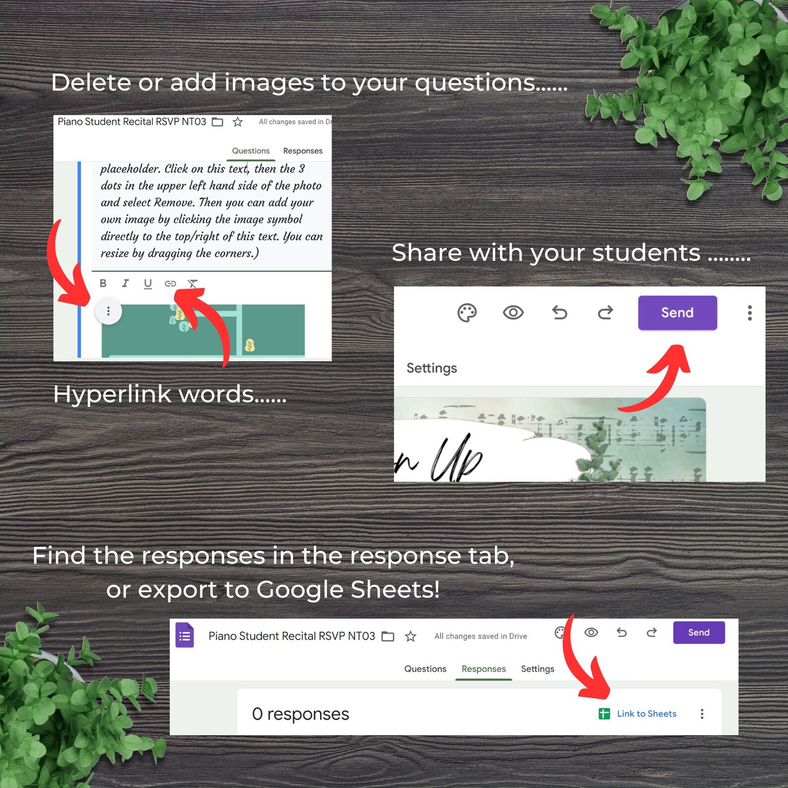 Music Recital Google Form Template, Performance Sign Up, RSVP Survey ...
