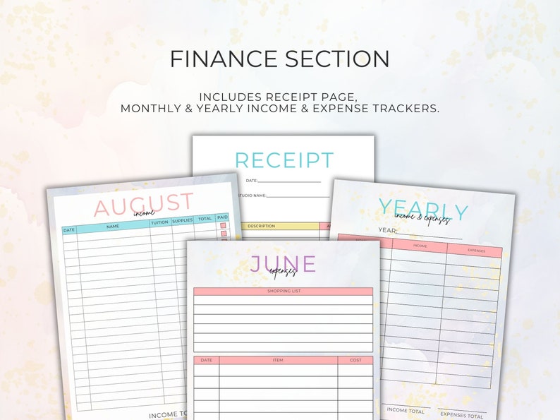 Piano Teacher Planner, Printable Resource for Music Lesson Organization ...