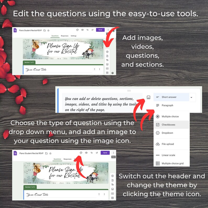 Music Recital Google Form Template, Performance Sign Up, RSVP Survey ...