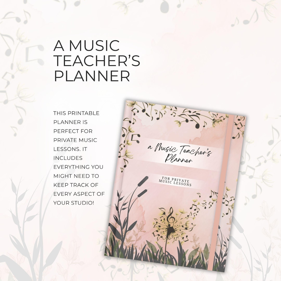 Piano Teacher Planner, Printable Resource for Music Lesson Organization ...