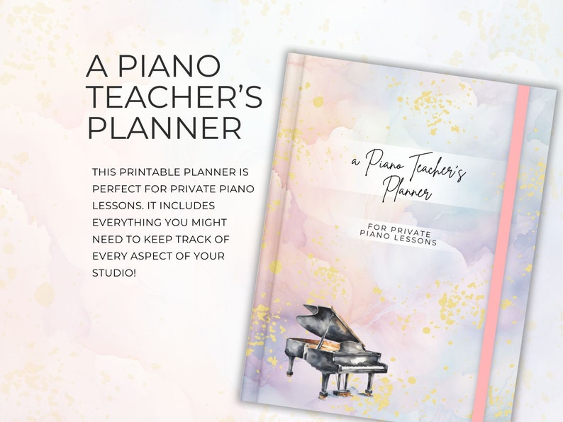 Piano Teacher Planner, Printable Resource for Music Lesson Organization ...