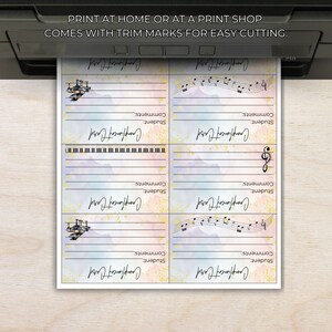 Compliment Cards for Music Recitals, Printable Piano Teacher Resource ...