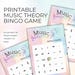 Music Bingo 50 Cards, Game for Classroom & Group Lessons, Fun Activity ...