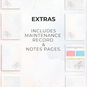 Piano Teacher Planner, Printable Resource for Music Lesson Organization ...