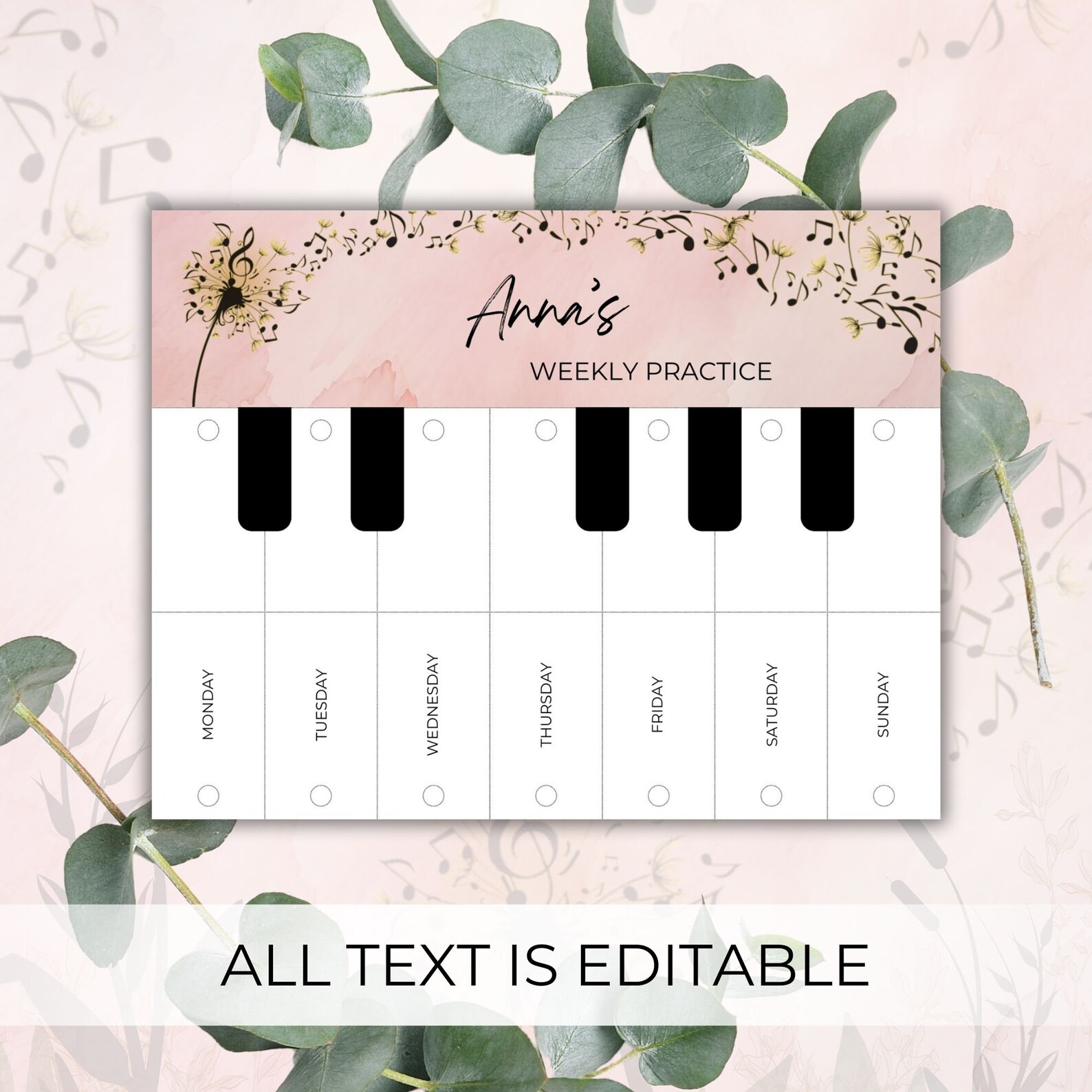 Routine Flip Chart Digital, for Kids Music Practice Habit, Tracker ...