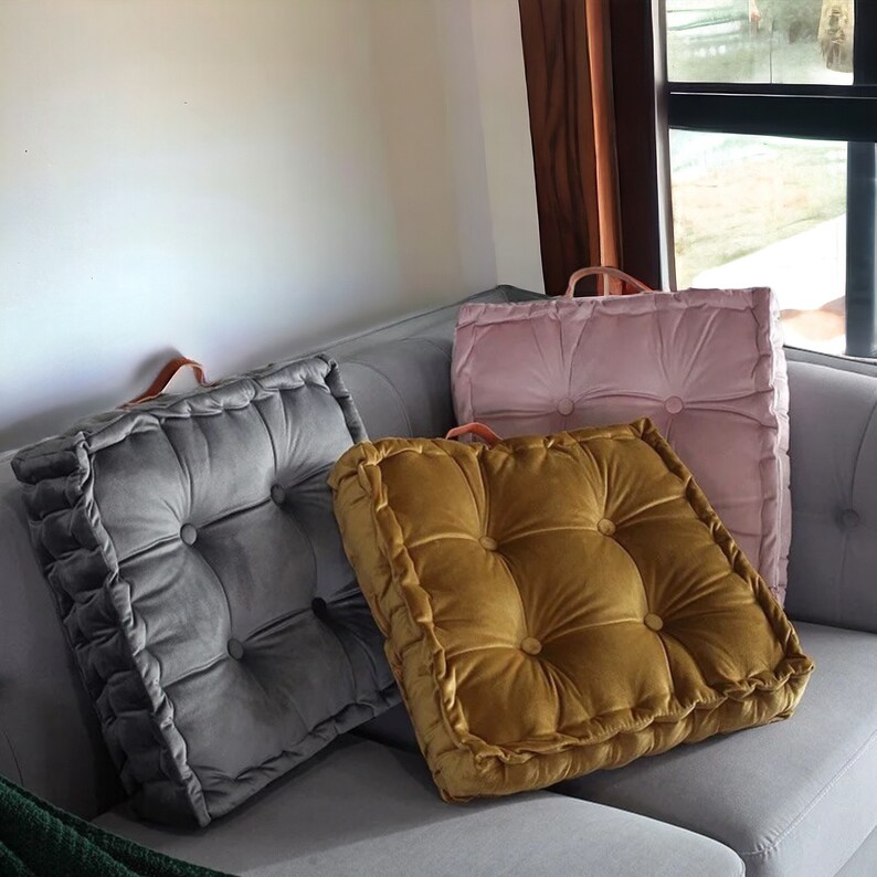 Rectangle Floor Cushion, Outdoor Cushion, Balcony Pillow, Meditation ...