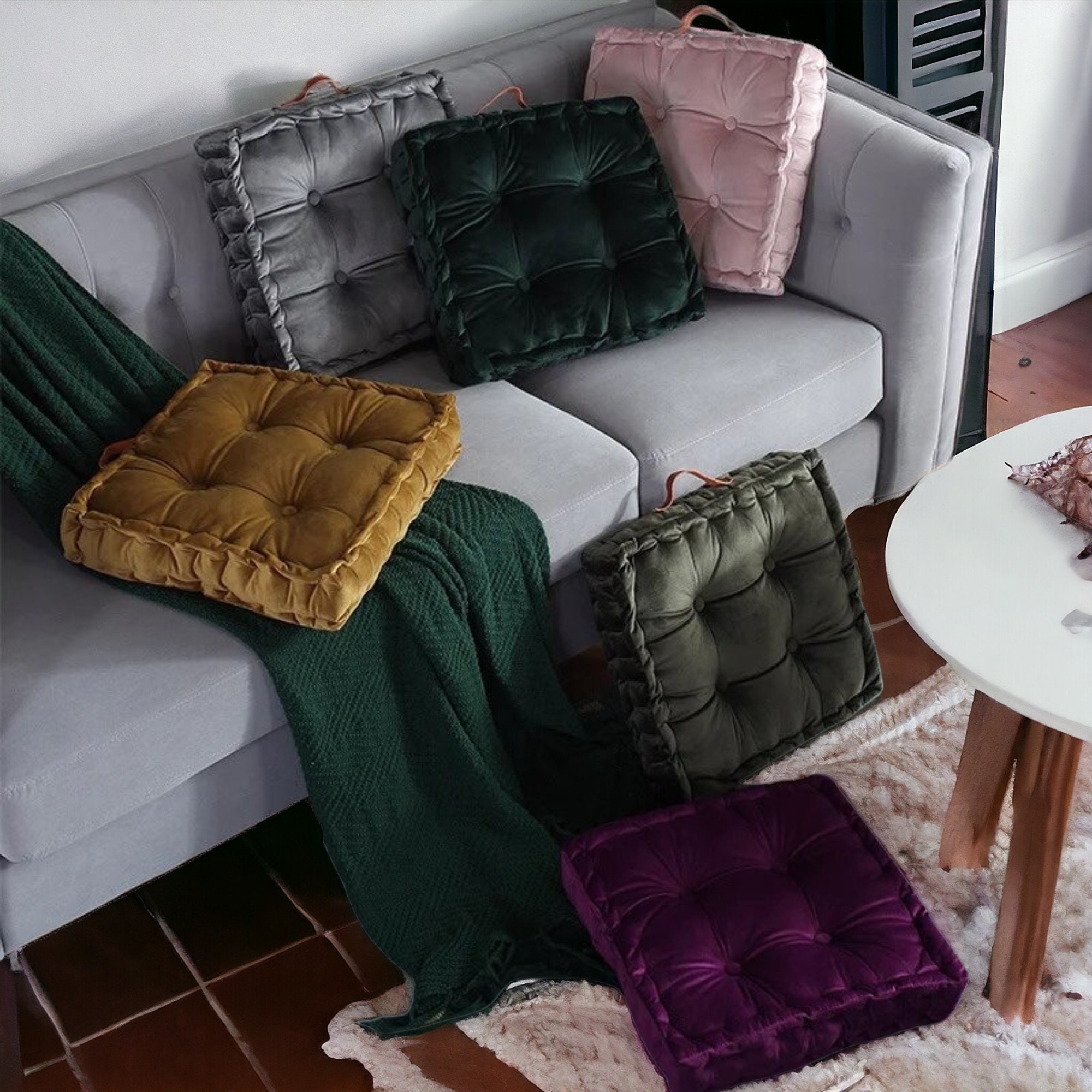 Rectangle Floor Cushion, Outdoor Cushion, Balcony Pillow, Meditation ...