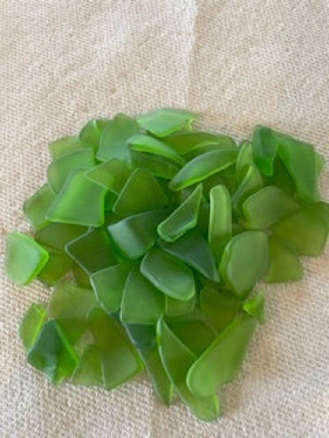 Green Sea Glass Tumbled Man Made Small Beach Glass Machine Tumbled ...