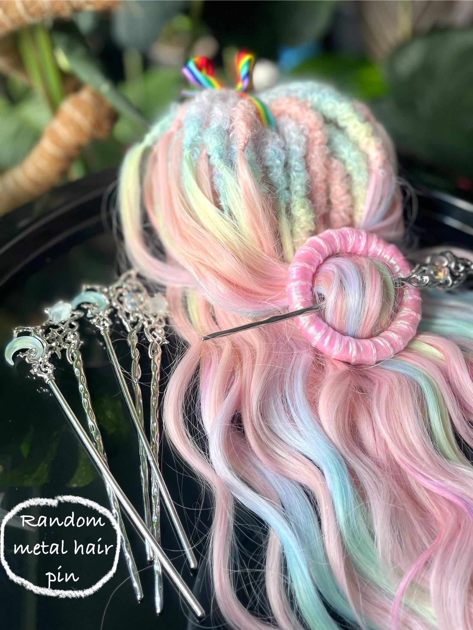 Festival Dreadlock Hair Accessory - Lace-wrapped Ring With Metal ...