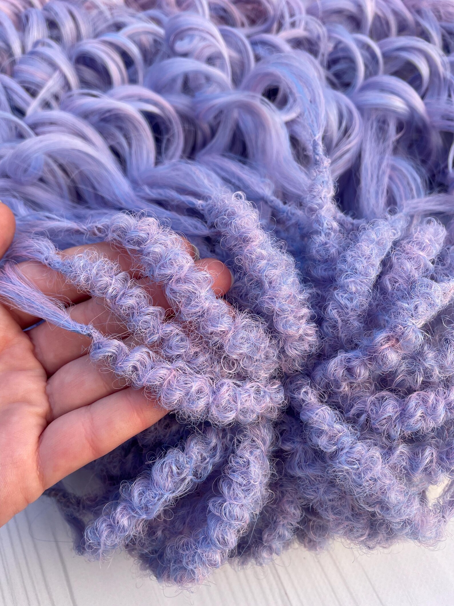 Lavender Festival Curls - Fairytale Dreadlocks Extension Synthetic ...