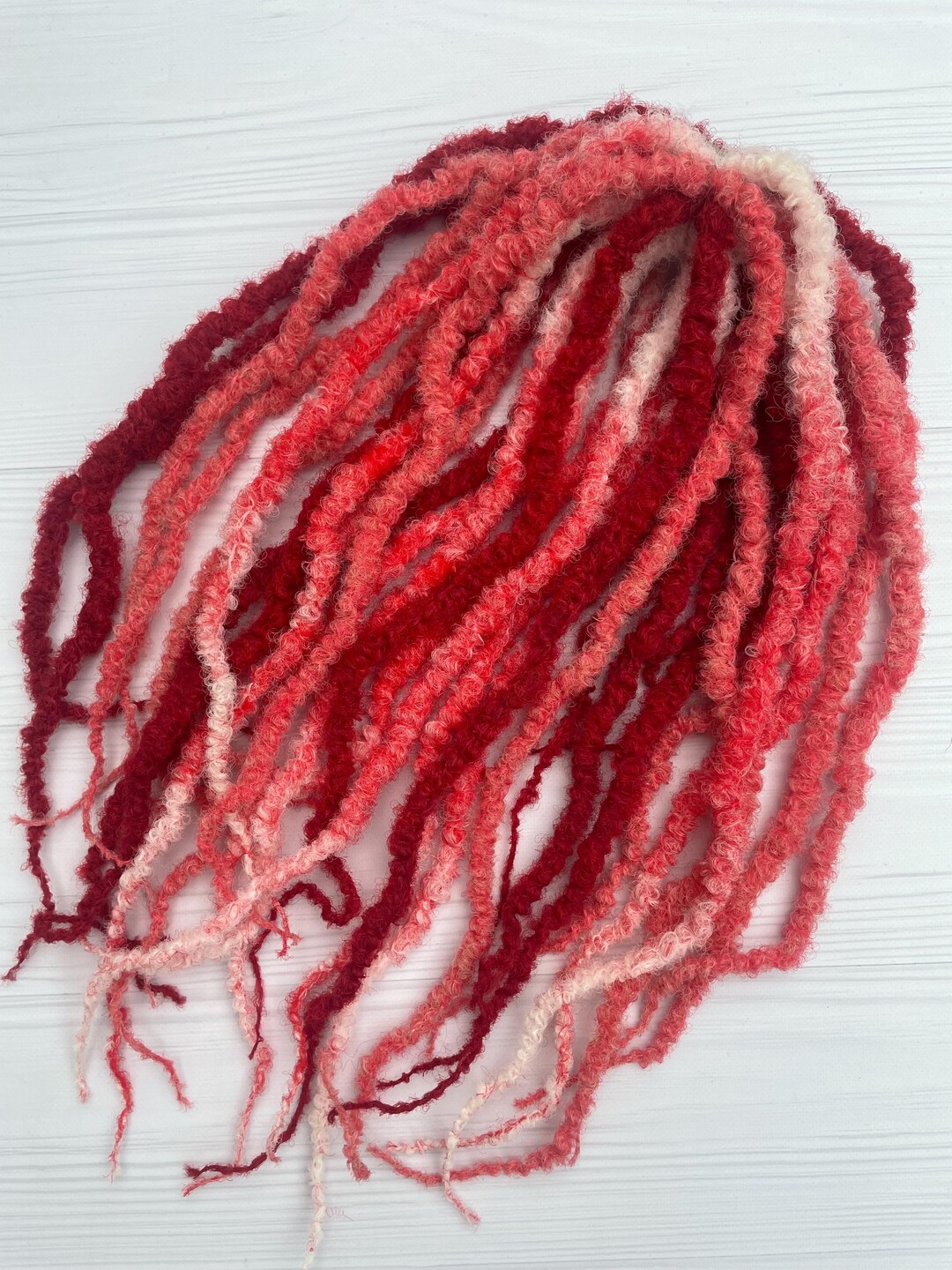 Push up Soft Butterfly Locs - Red Festival Dreadlocks Extensions ...