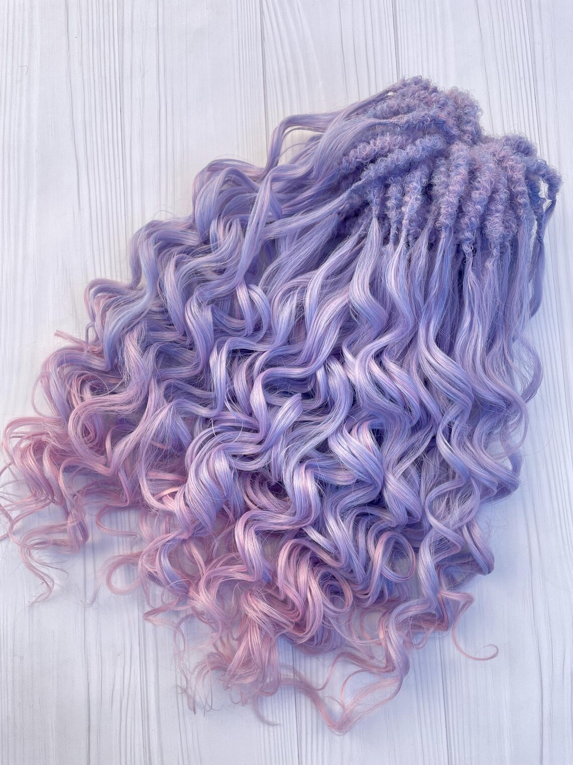 Lavender Festival Curls - Fairytale Dreadlocks Extension Synthetic ...