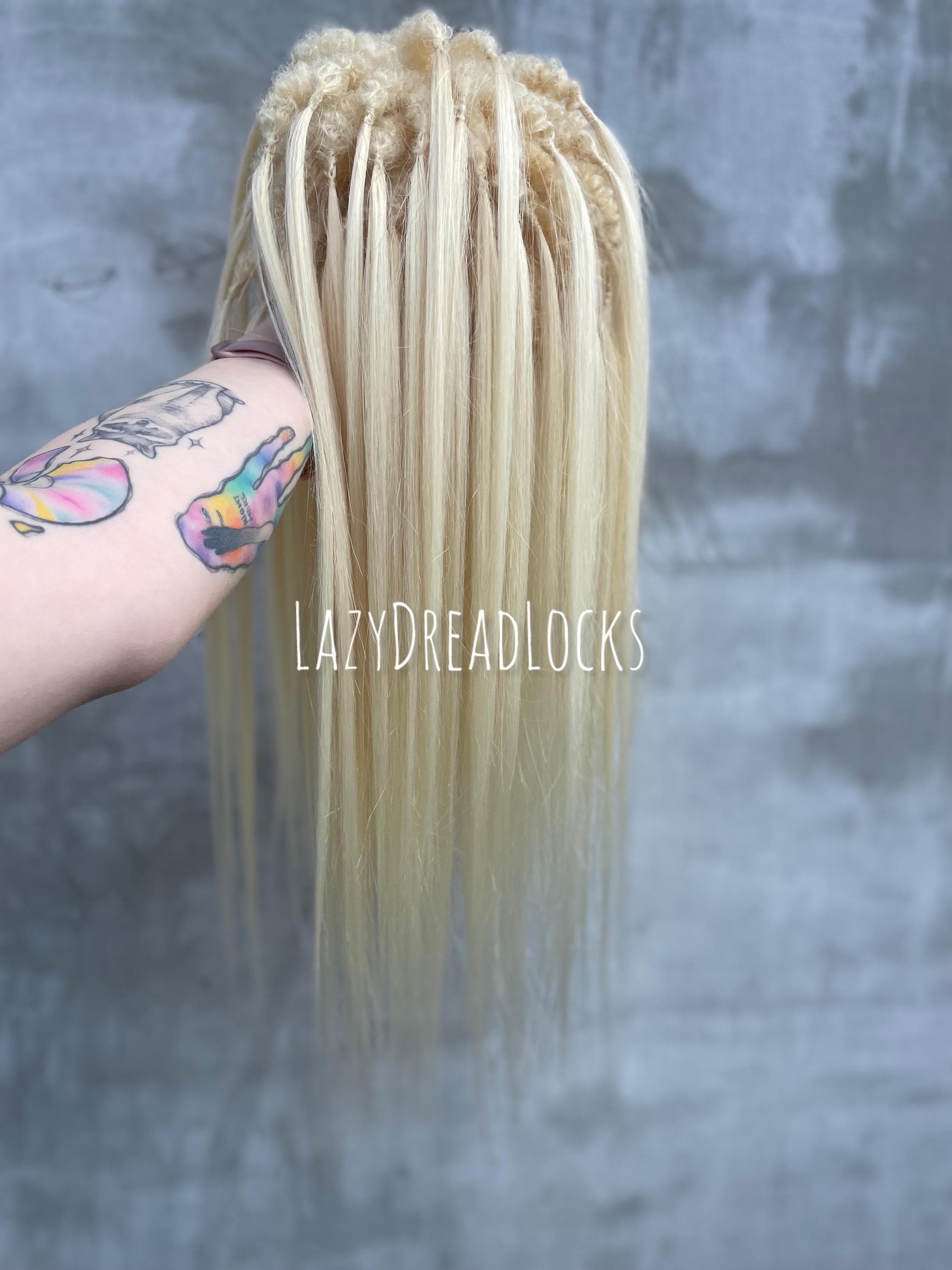 Blonde Festival Straight Hair - Faux Dreads Extensions, Synthetic ...