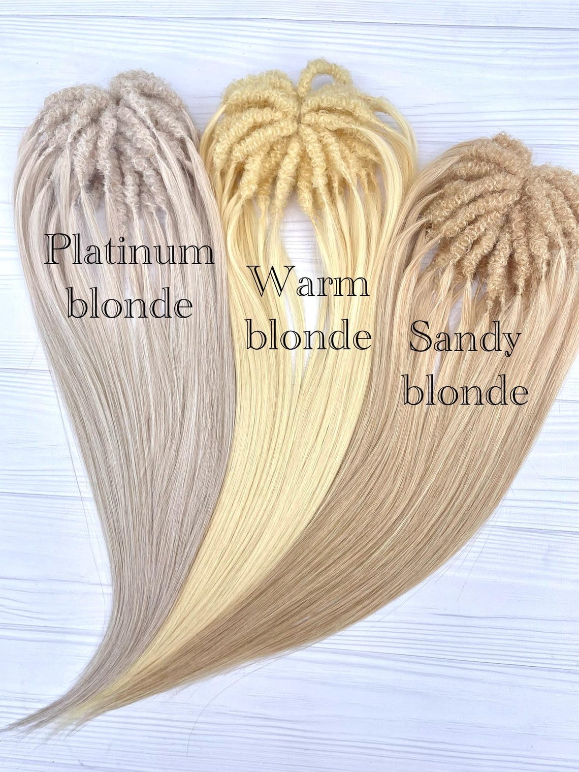 Blonde Festival Straight Hair - Faux Dreads Extensions, Synthetic ...