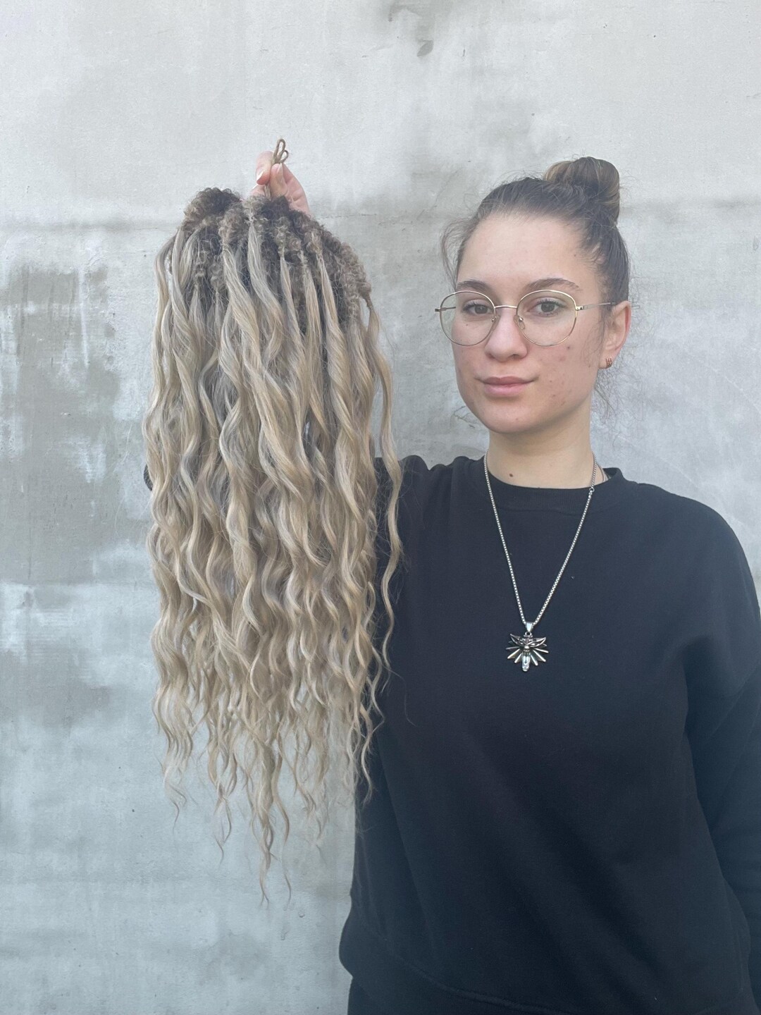 Sandy Ash Blonde Crochet Dreadlocks Extensions - Boho Festival Curls ...