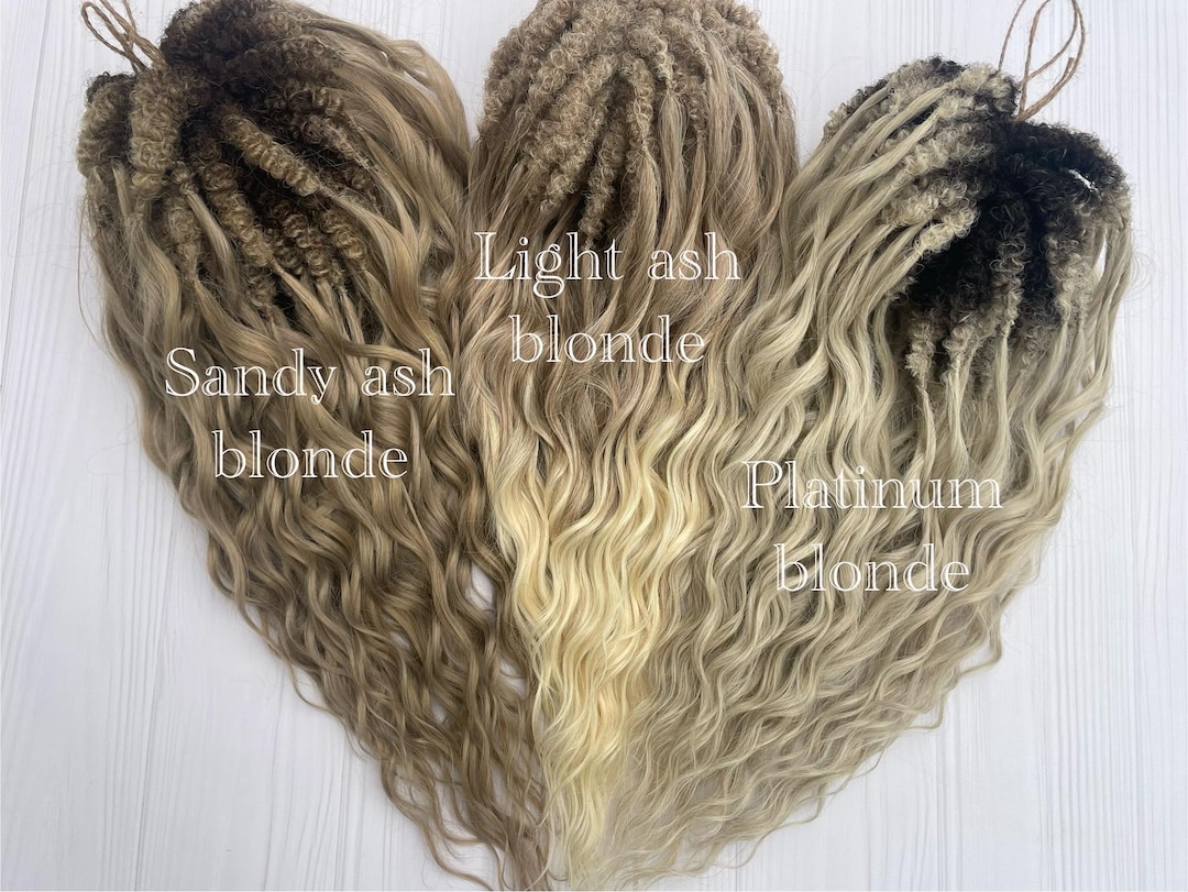 Platinum Blonde Festival Curls - Dreadlocks Extensions Synthetic Double ...