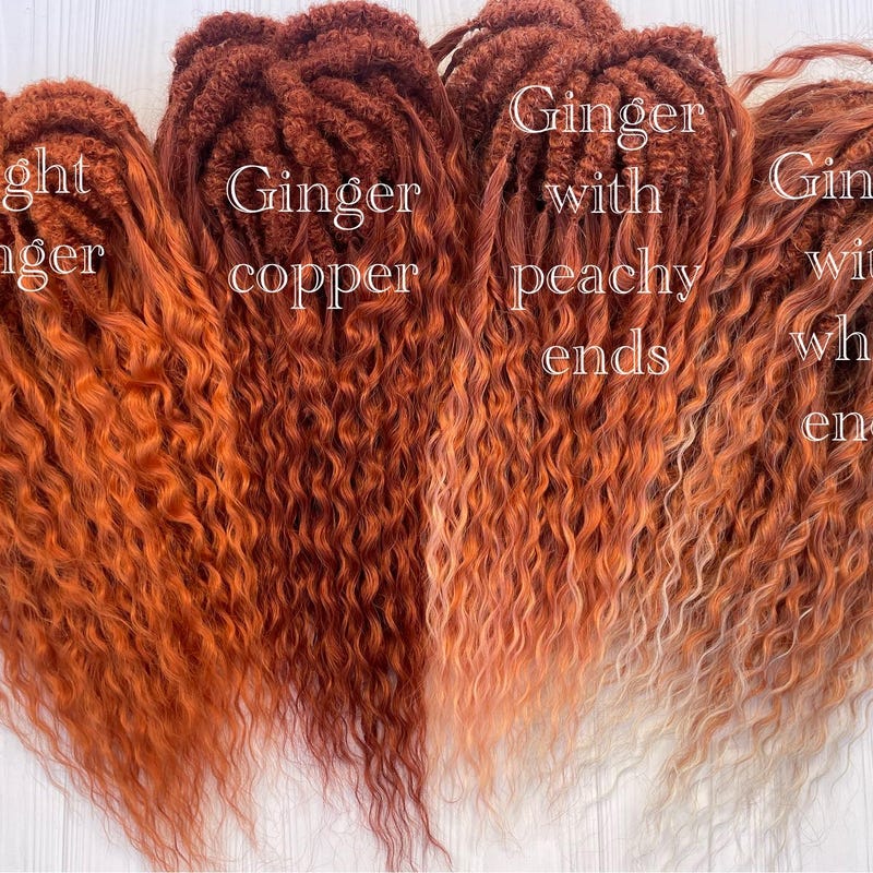 Human Hair Locs Ginger - Etsy
