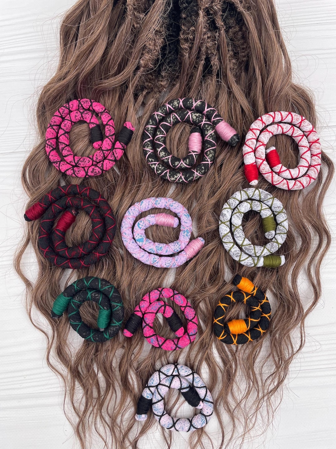 Adjustable Dreadlock Spiral Wrap - Hair Accessory for Dreadlocks and ...