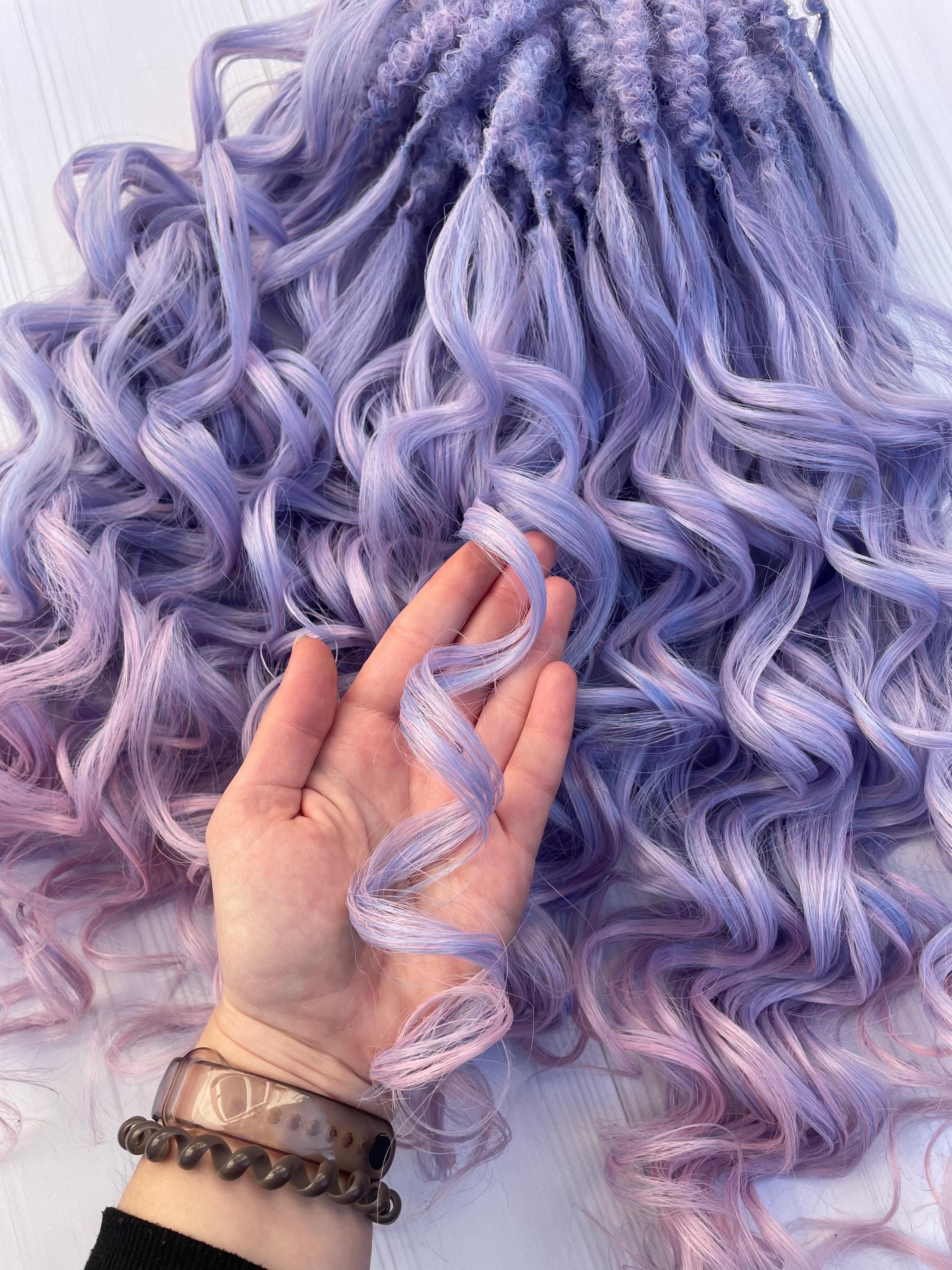 Lavender Festival Curls - Fairytale Dreadlocks Extension Synthetic ...