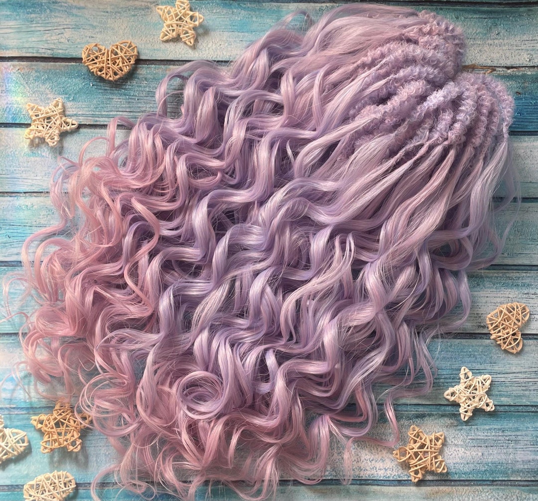 Lavender Festival Curls Fairytale Dreadlocks Extension Synthetic Double ...