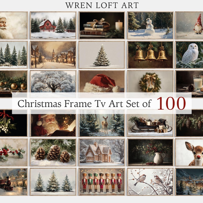 Frame Tv Winter Barn - Etsy UK