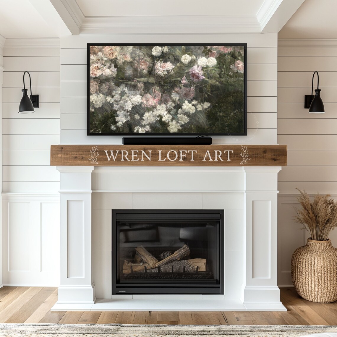 Spring Summer Vintage Frame TV Art Set of 12 Easter Frame Art Farmhouse ...