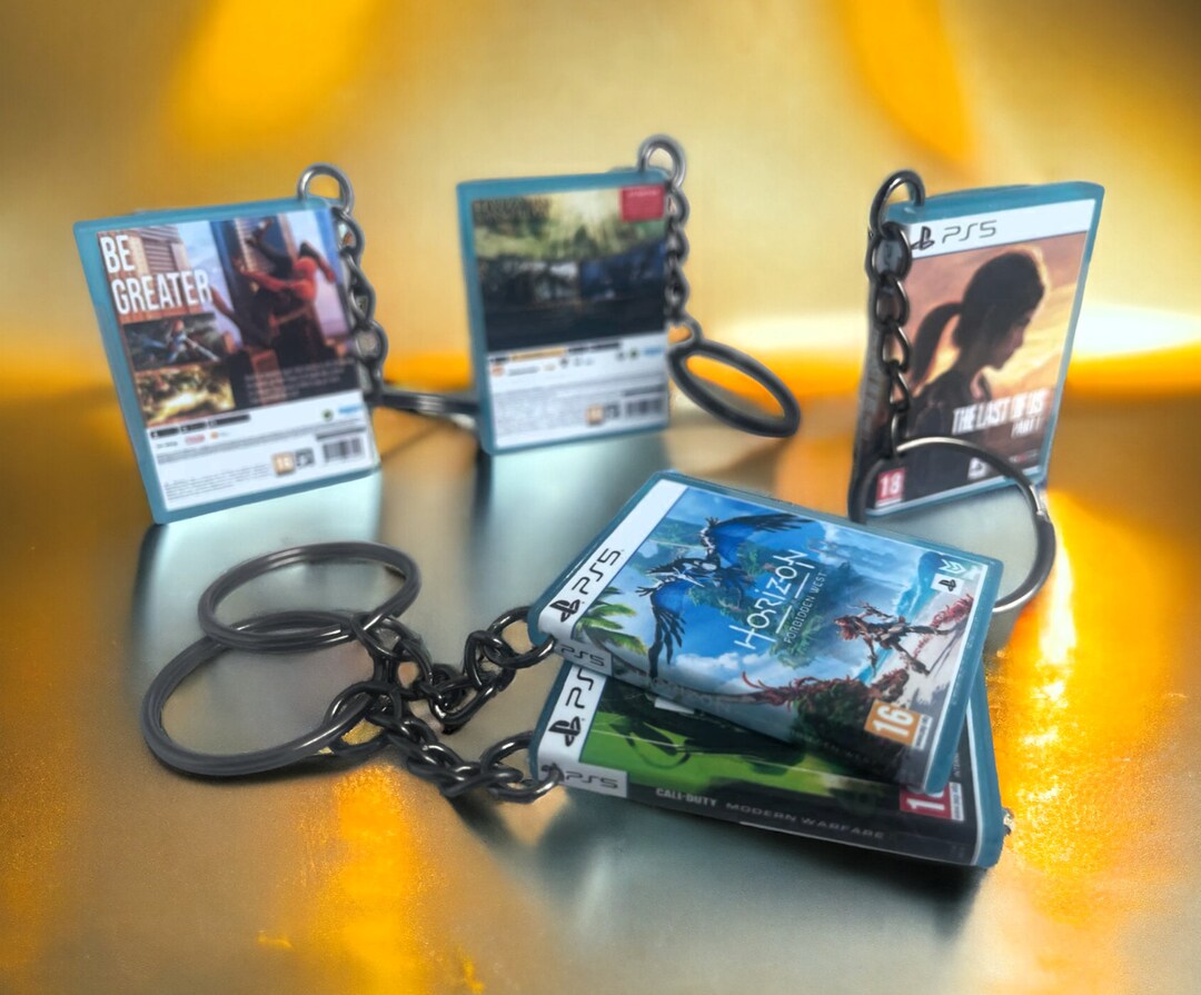PS5 Console Video Game Case Shaped Keychain - Gamer - Geek - Etsy