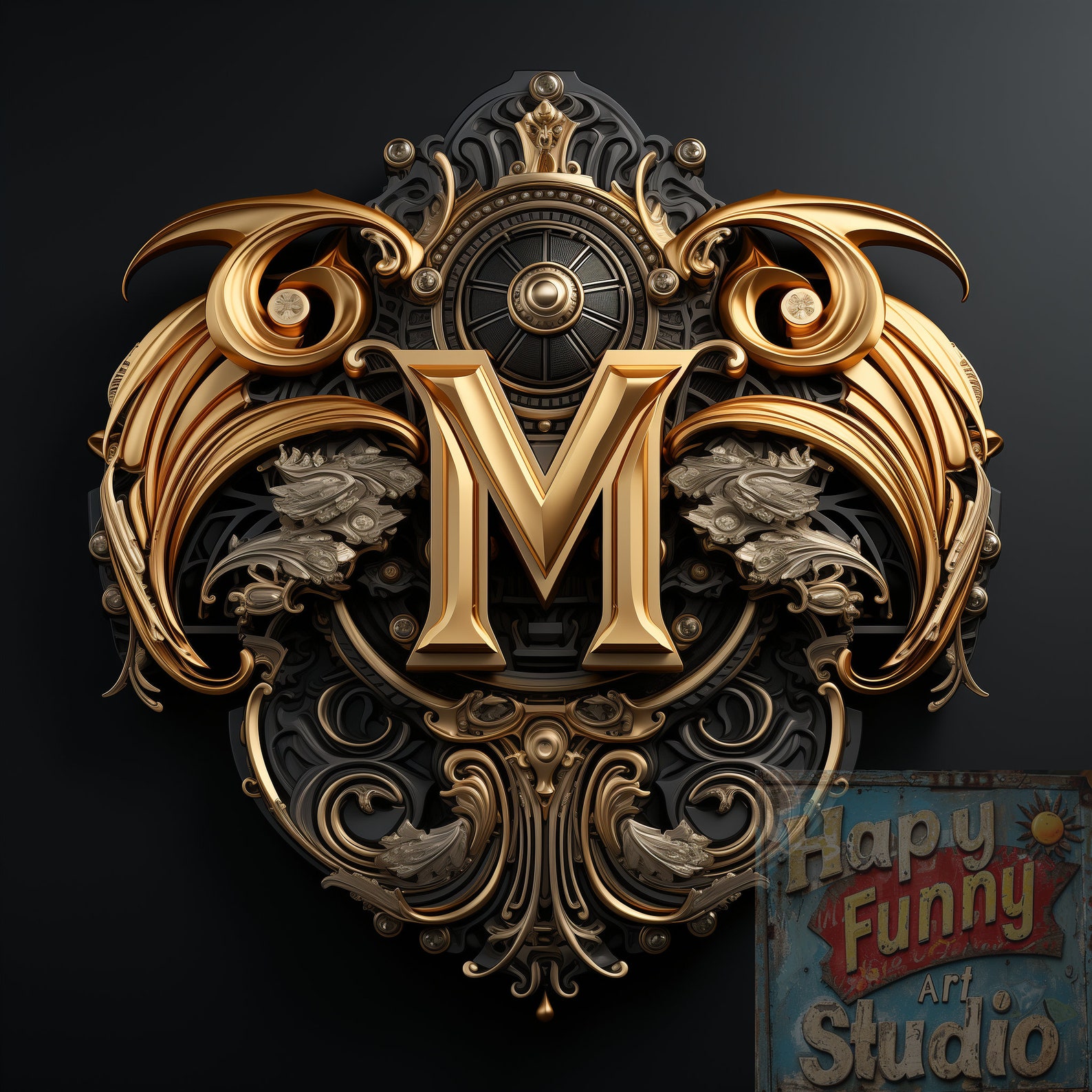 Letter M , Logo. Digital Printable Papers, Digital Pattern, Non ...