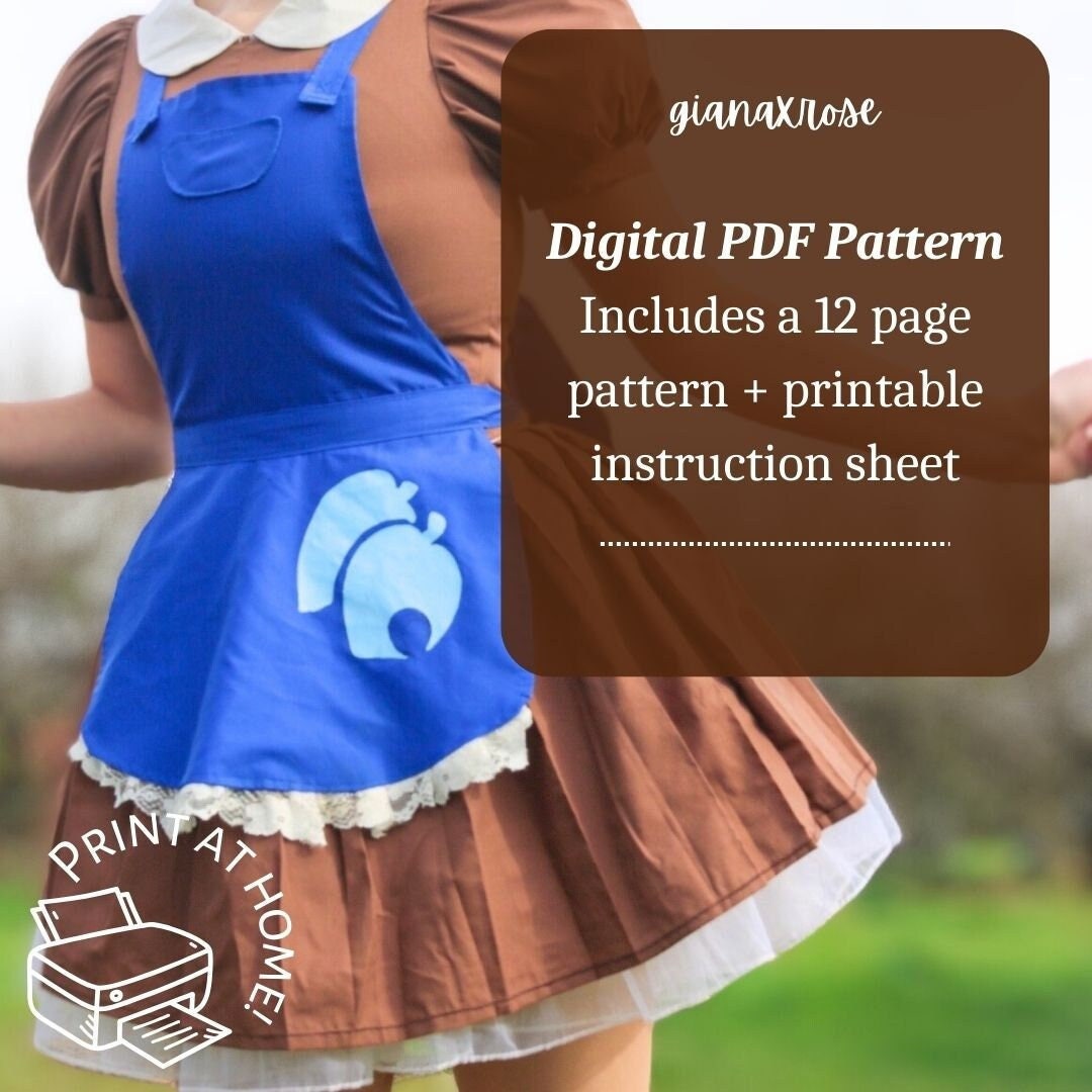 Animal Crossing Tom Nook Apron Cosplay Sewing Pattern (PDF) - Etsy
