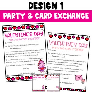 EDITABLE Valentine's Day Party Letter to Parents | Card Exchange ...