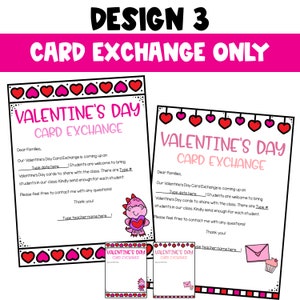 EDITABLE Valentine's Day Party Letter to Parents | Card Exchange ...