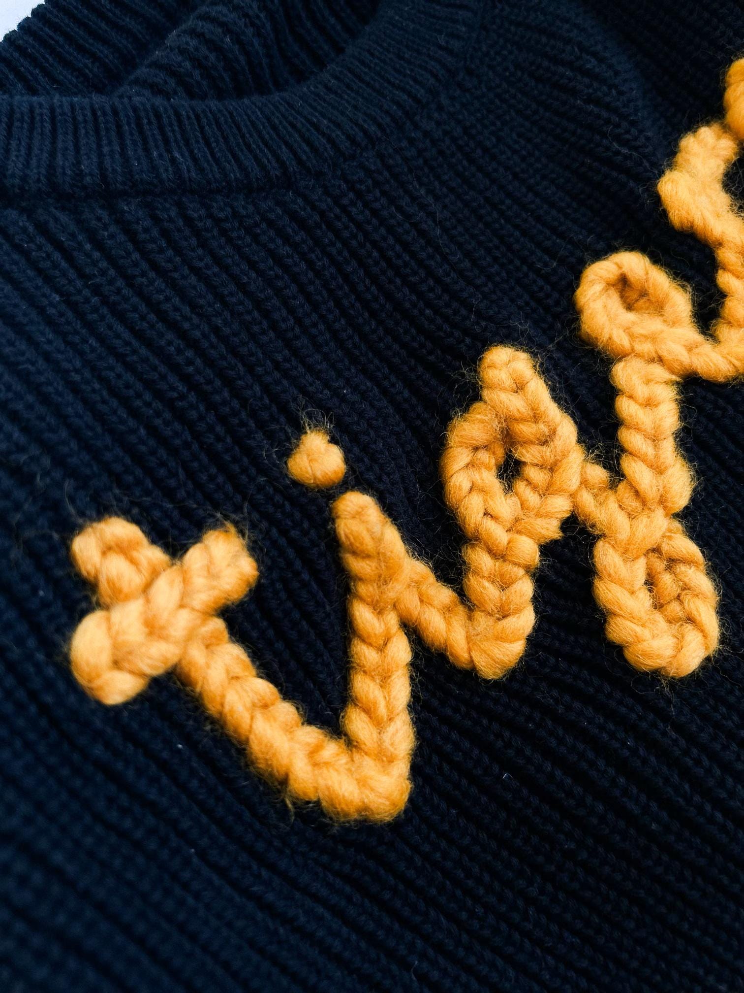 Adult MU Tigers Embroidered Sweater, Black and Gold Tigers Knit Sweater ...