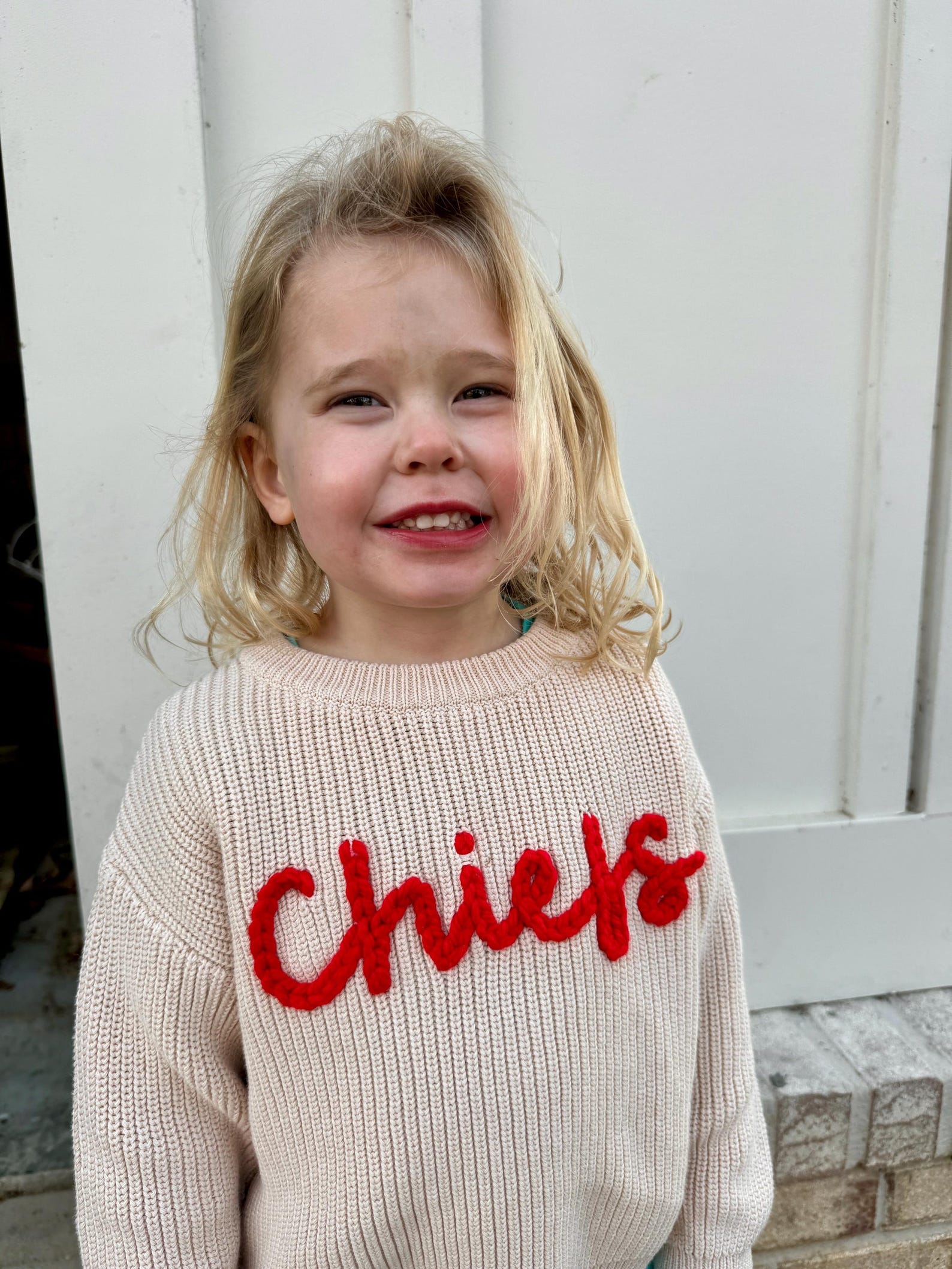 Kids/baby Kansas City Chiefs Embroidered Sweater, Toddler Chiefs ...