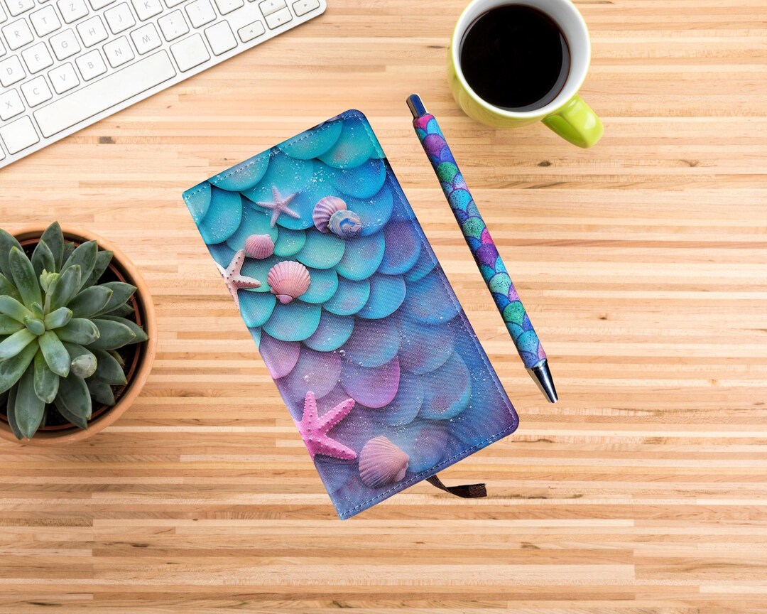 3D Mermaid Scale Notebook Set: Underwater Journal With Pen - Etsy