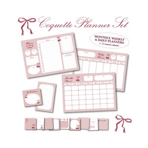 Cute A4 Printable Planner Template | Daily, Weekly, Monthly Planner ...