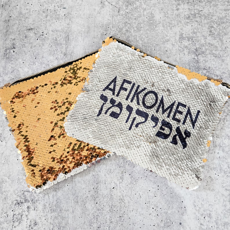 Matzah Cover for Passover, Modern Judaica Sequined Passover Seder Decor ...