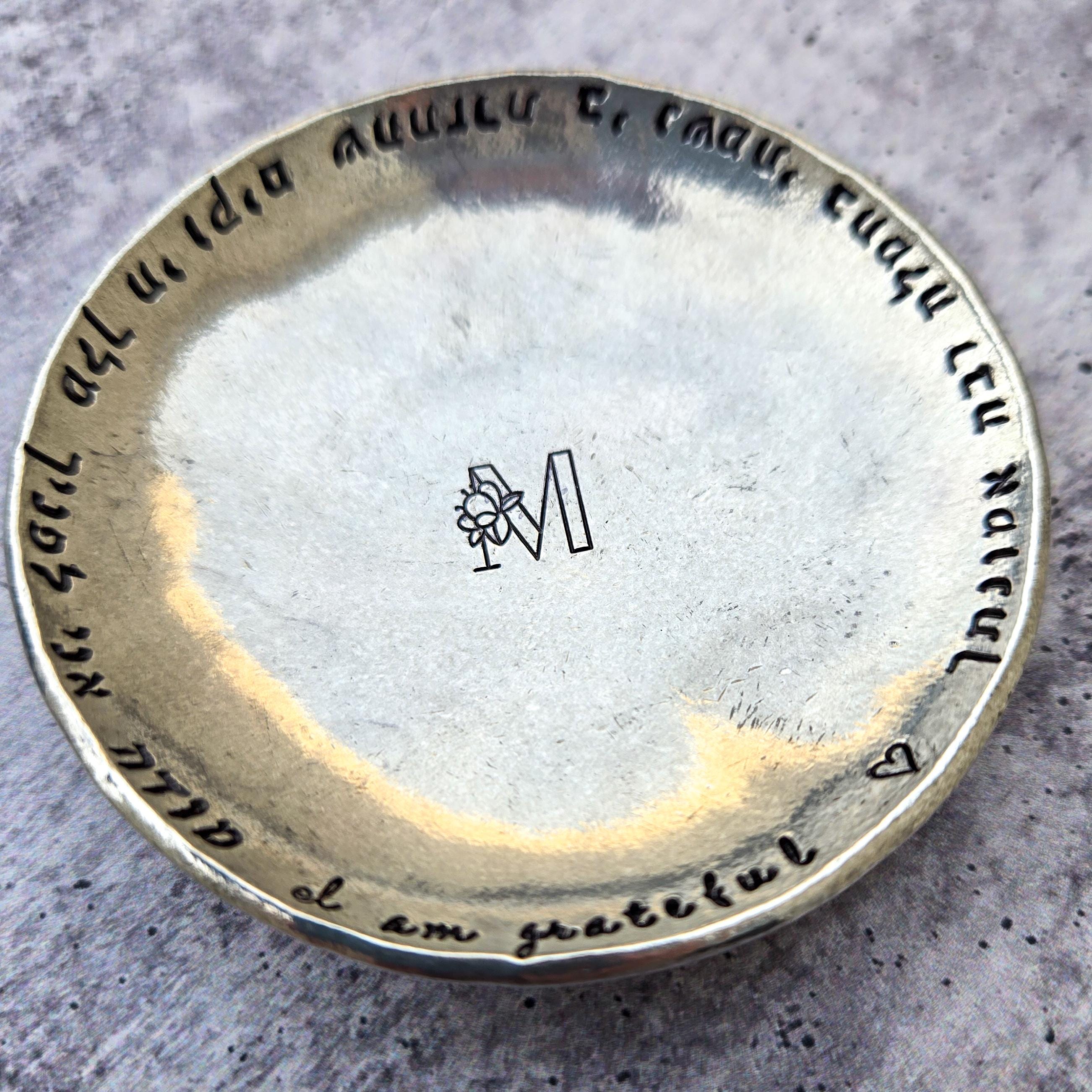 Modeh Ani Personalized Trinket Dish, I Am Grateful Jewish Ring Dish for ...