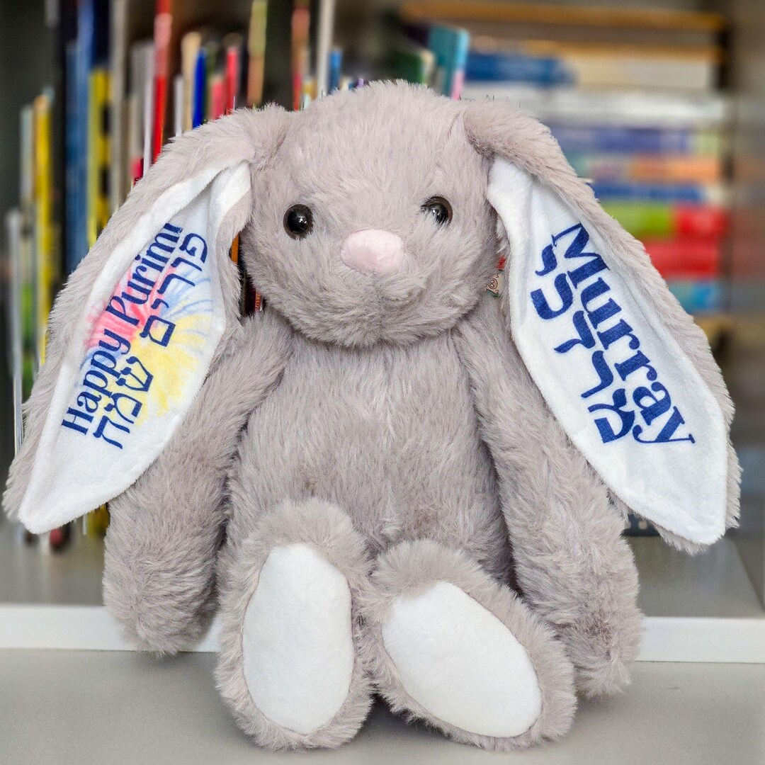 Custom Plush Bunny for Kids, Purim Basket Gift for Children ...