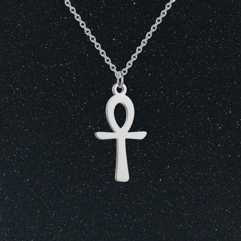 Ankh Cross Necklace | Egyptian Symbol of Life | Gold or Silver ...