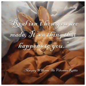 The Velveteen Rabbit Poster - High Quality Print, Nursery, Kids Room ...