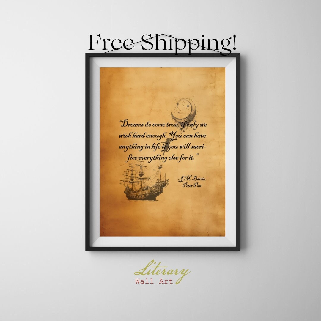Inspirational Peter Pan Poster: Empowering Dreams With Motivational ...
