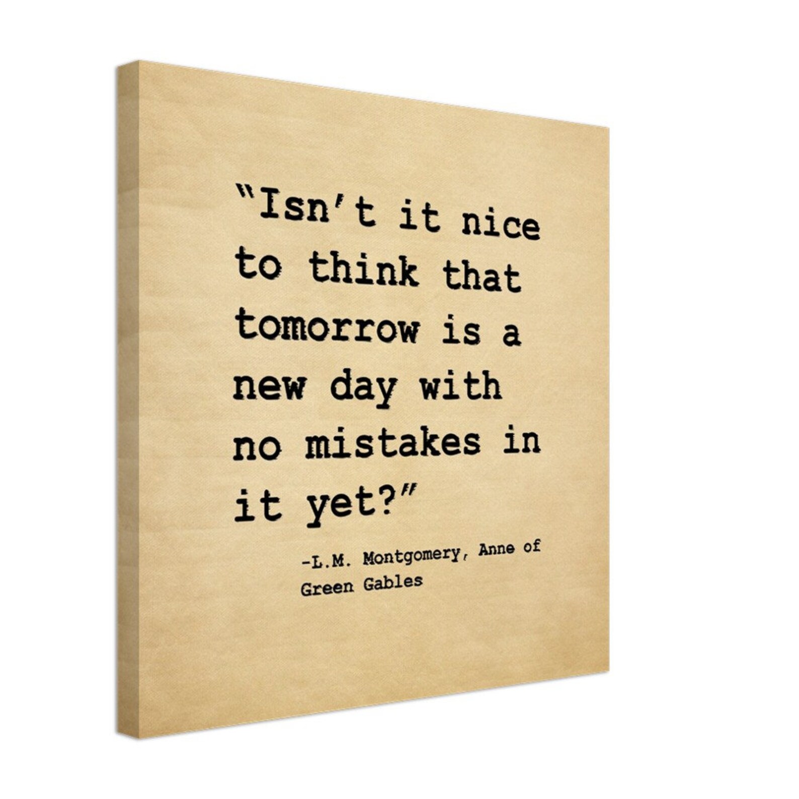 L.M. Montgomery, Anne of Green Gables - Canvas, Motivational Quotes ...
